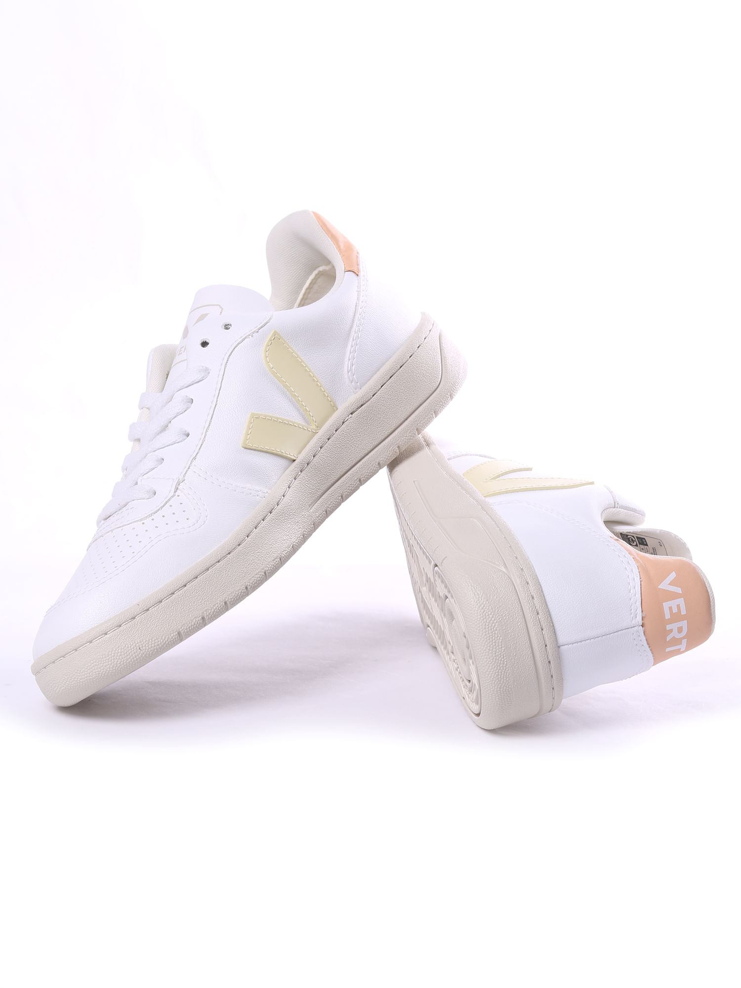 Tênis vert v-12 couro branco extra white - Bali Shoes