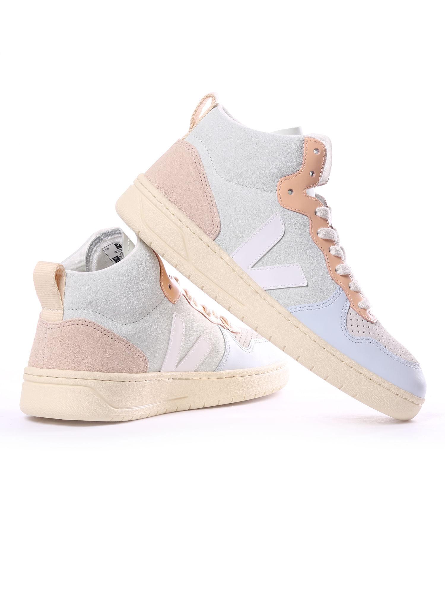 Tênis vert feminino v-15 suede jade white multico - Bali Shoes