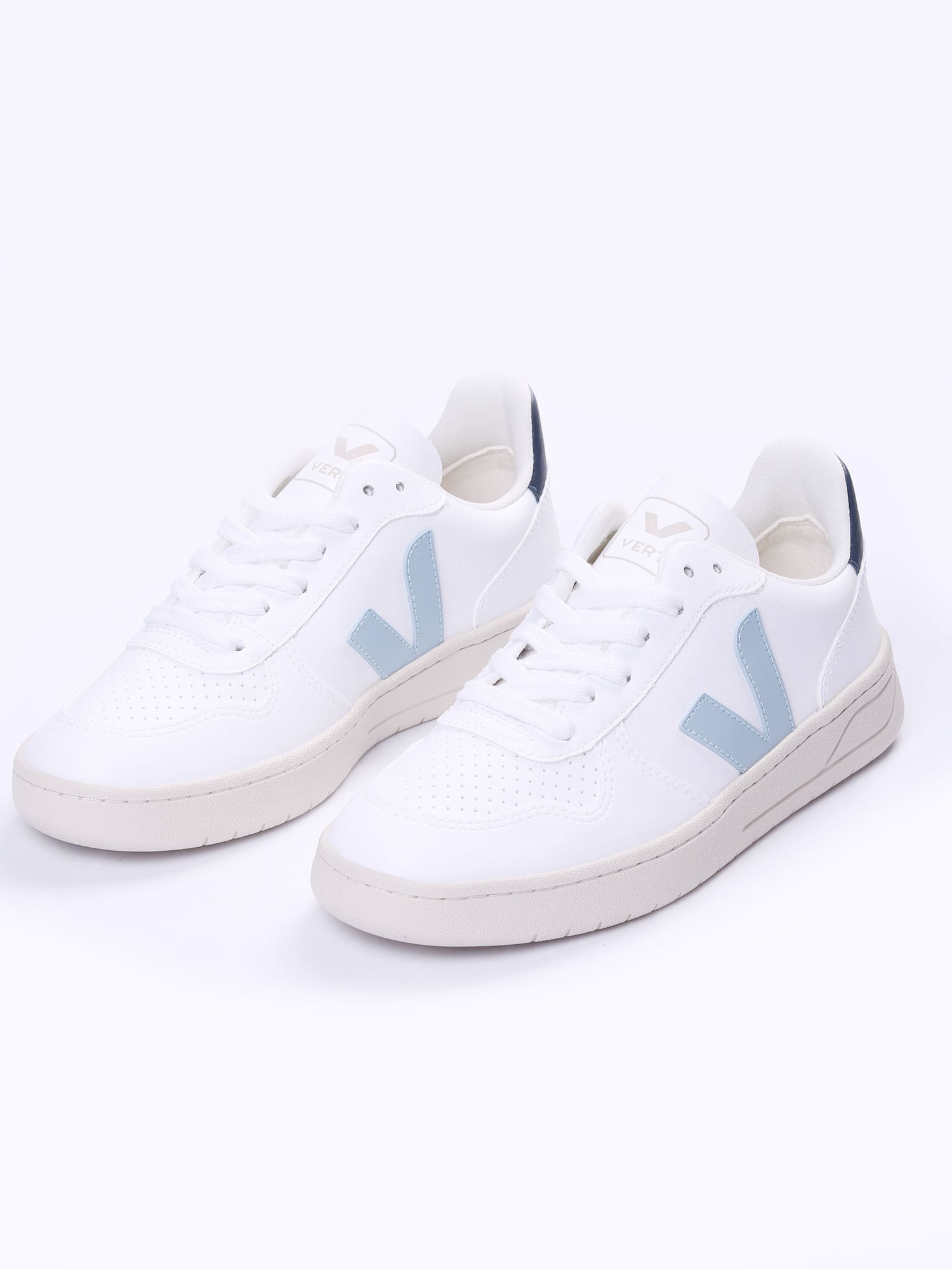 Tênis vert feminino v-10 cwl white steel náutico - Bali Shoes