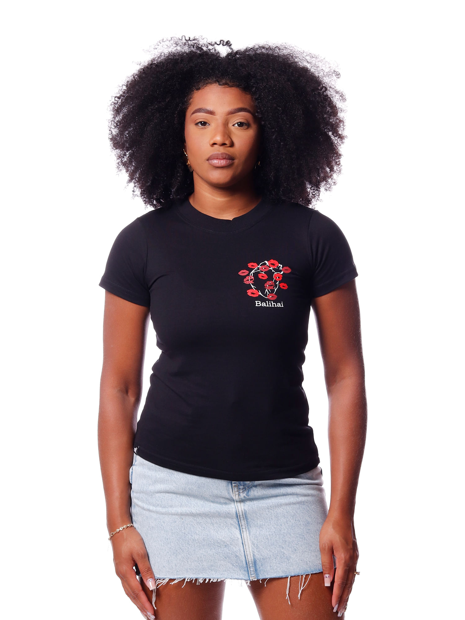 Camiseta bali hai coração de beijos - Bali Shoes
